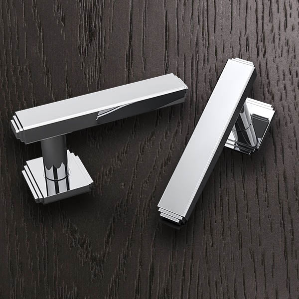 LR7133 Lever Handle on Square Rose – Denleigh