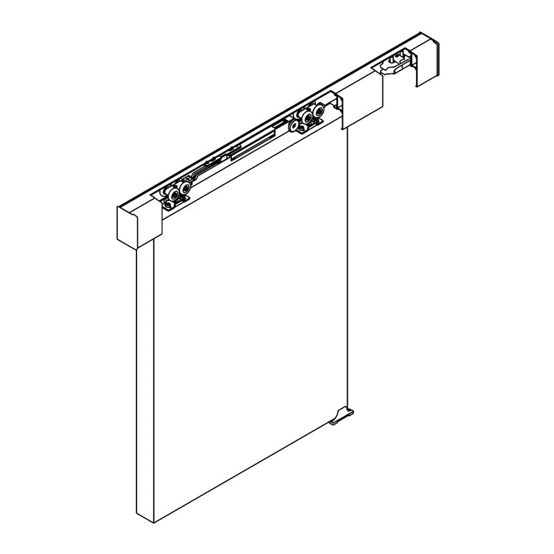 Single Run Straight Sliding Door Track 60kg – Denleigh